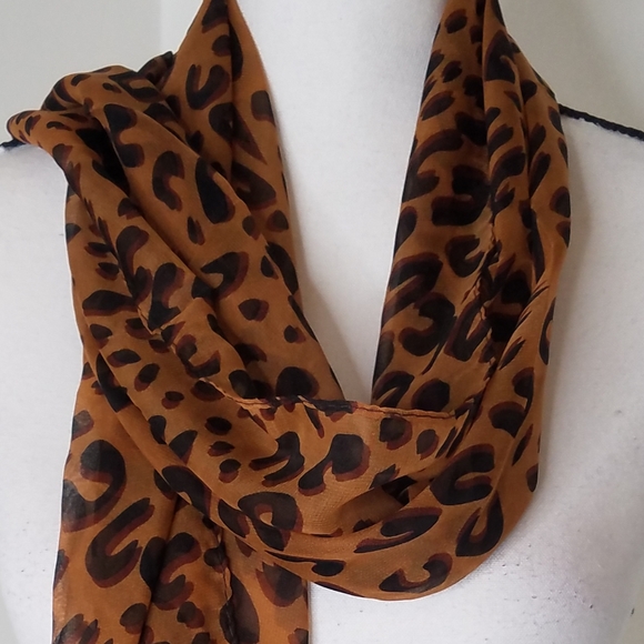 Accessories | Animal Print Scarf Cheetah 14x62 | Poshmark